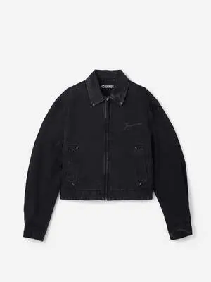 Jacquemus Textured Canvas Zip-up Jacket