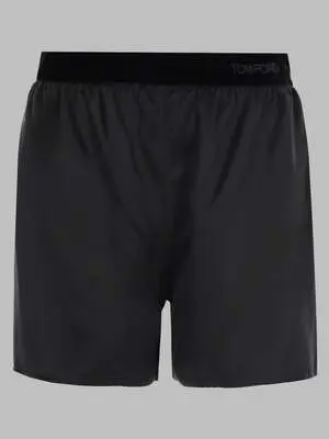 TOM FORD Stretch Boxer Shorts With Elastic Logo Waistband