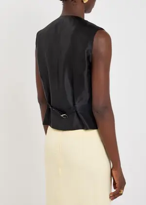 ARMARIUM Wool And Satin Vest