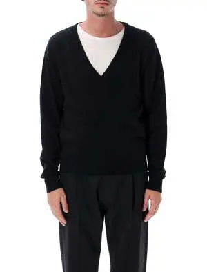 Extreme Cashmere V-neck Fine Knit Sweater