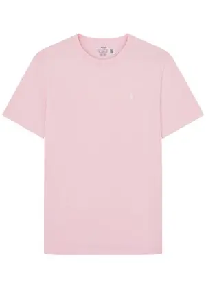 Polo Ralph Lauren Logo-embroidered Cotton T-shirt - Pink