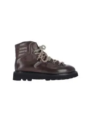 Premiata Leather Hiking Boots - Brown