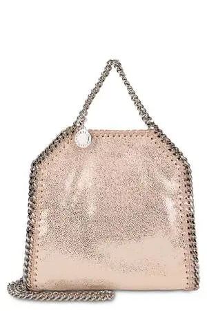 Stella McCartney Falabella Shoulder Handbag In Shiny Polyester - Sand