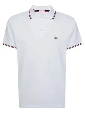 Moncler Short-sleeve Polo Shirt - Bianco