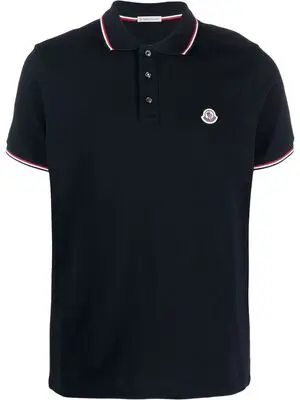 Moncler Short-sleeve Polo Shirt - Blue