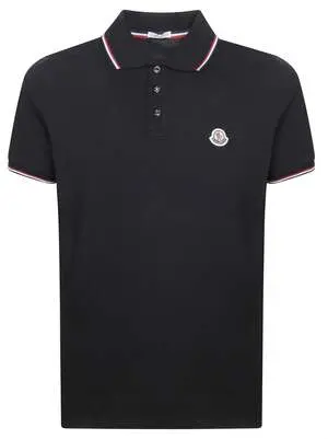 Moncler Short-sleeve Polo Shirt - Nero