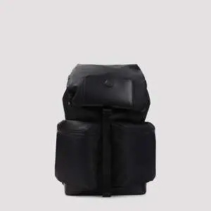 Moncler Kenton Backpack, 29cm X 50cm X 17cm Polyamide And Leather - Black