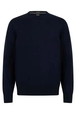BOSS Wool Crew Neck Sweater - Blue
