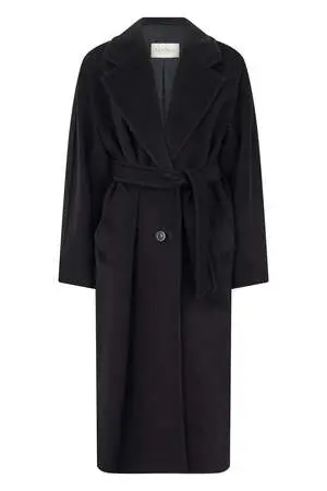 Max Mara Long Wool-cashmere Belted Jacket