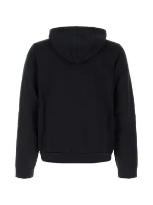 Gucci Web Detail Cotton And Silk Hoodie
