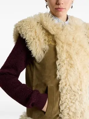Etro Shearling Wool Vest