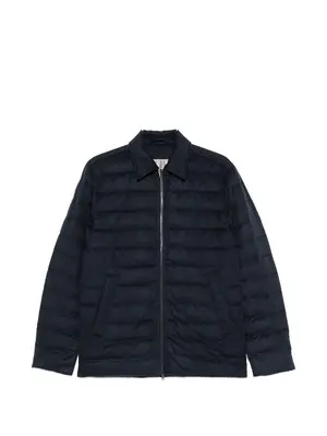Herno Zipped Quilted Nylon Jacket - Blue