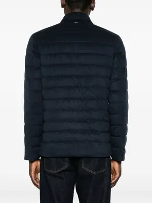 Herno Zipped Quilted Nylon Jacket - Blue