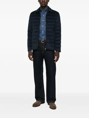 Herno Zipped Quilted Nylon Jacket - Blue