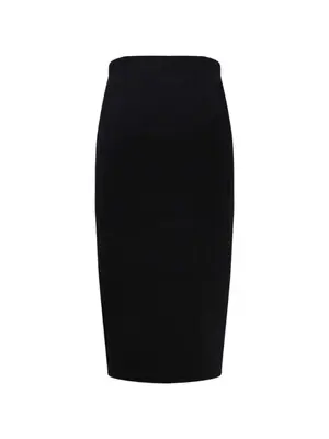 Elisabetta Franchi Zipped Midi Skirt - Black