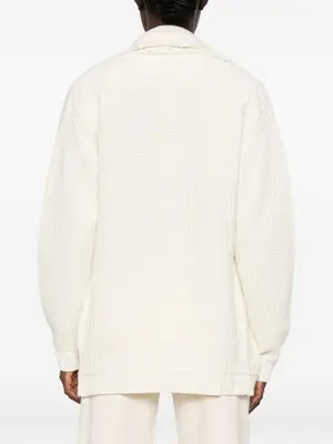 Ermanno Scervino Lace-trim Cotton Cardigan - White