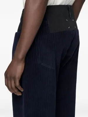 MAISON MARGIELA Straight Leg Corduroy Jeans With Contrast Waistband