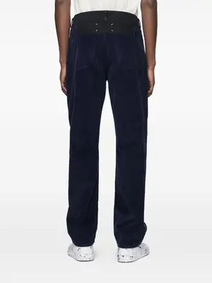MAISON MARGIELA Straight Leg Corduroy Jeans With Contrast Waistband