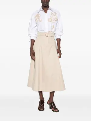 Ermanno Scervino Embroidered Cotton Shirt