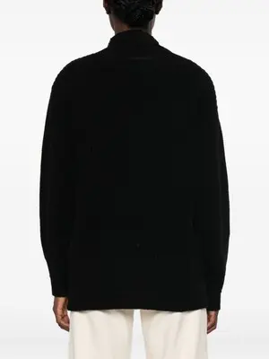 Ermanno Scervino Cotton Cardigan With Lace Trim - Black