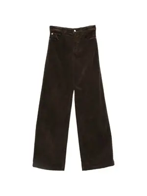 Emporio Armani Wide Leg Corduroy Trousers