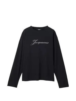 Jacquemus Logo Cotton T-shirt - Black