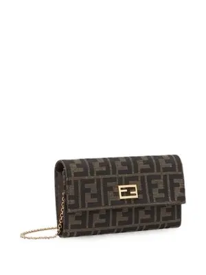 Fendi Ff Jacquard Wallet On Chain