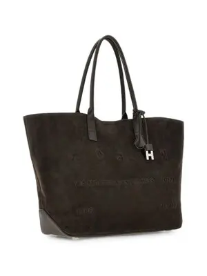 Hogan Address Medium Leather Tote Bag