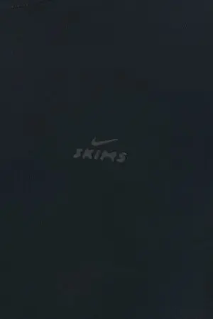 NIKESKIMS Stretch Knit Crop Crewneck Tee - Obsidian