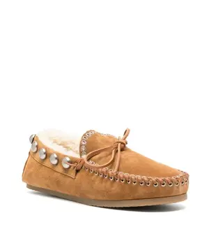 Isabel Marant Étoile Fitza Studded Loafers - Brown