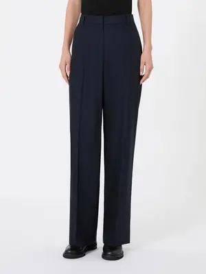Max Mara High-waisted Tailored Trousers With Belt Loops