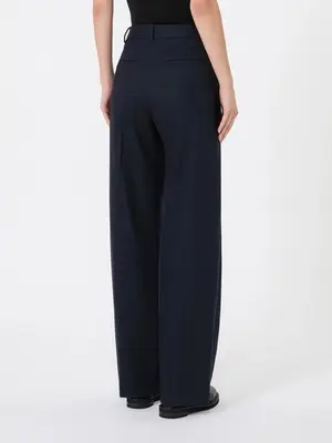 Max Mara High-waisted Tailored Trousers With Belt Loops