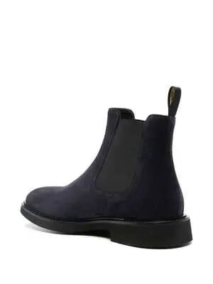 DOUCAL'S Almond Toe Slip-on Ankle Boots