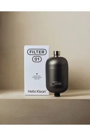 HELLO KLEAN Shower Filter In Black - Chrome