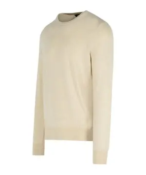 GRAN SASSO Long-sleeved Crewneck Jumper - Nude