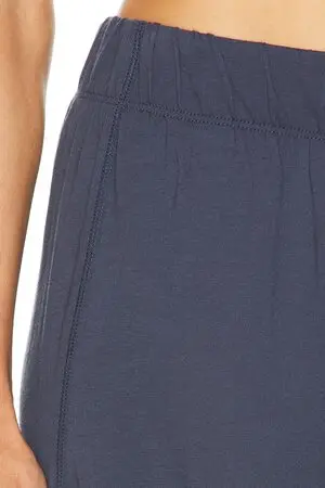 Eterne Lounge Cotton Modal Pant - Washed Navy