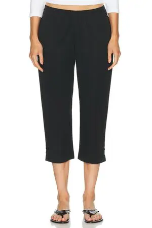 DEIJI STUDIOS Dieru Studios Organic Cotton Capri Pants - Black