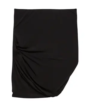 Helmut Lang Asymmetrical Twist Tube Top - Black