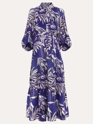 PHASE EIGHT Coralie Print Shirt Midaxi Dress