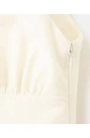 Mango Ruched Bust Drop Waist A-line Midi Dress