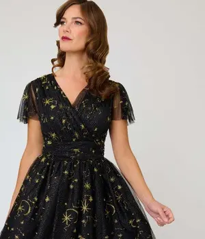 Unique Vintage Midori Swing Dress