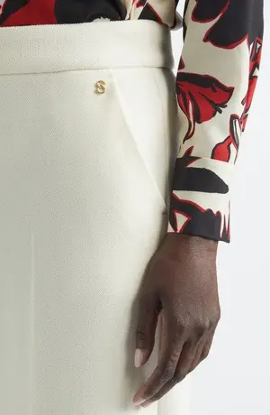 St. John Palais Wide Leg Stretch Trousers