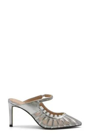Charles By Charles David Mesh Mule With Crystal Embellished Strap