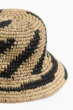 H&M Handmade Straw Bucket Hat