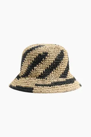 H&M Handmade Straw Bucket Hat