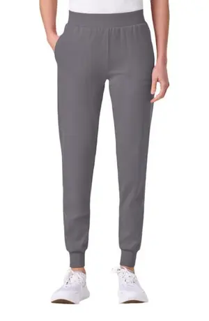 JAANUU Ultrasoft Essential Comfort 6-pocket Scrub Set - Gray