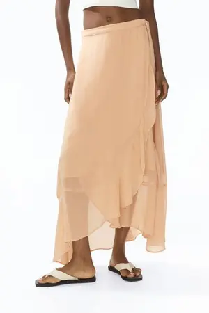 H&M Flounced Wrap Skirt