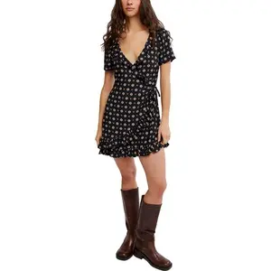 Free People Wildest Dreams Minidress - Black Combo