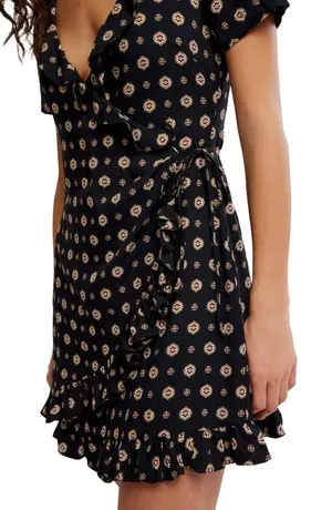 Free People Wildest Dreams Minidress - Black Combo