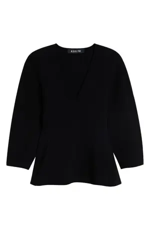 ASHLYN William V-neck Knit Blouse